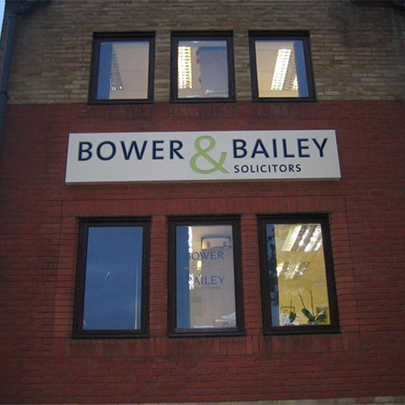 New signage for Bower & Bailey Solicitors